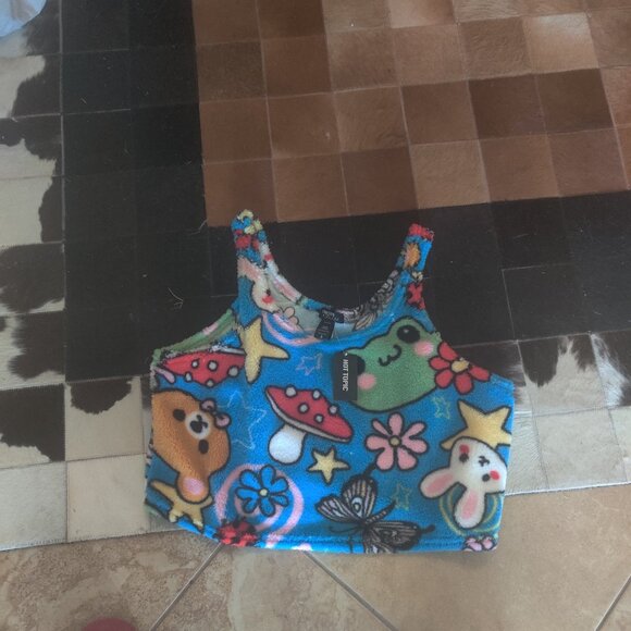 Hot Topic | Tops | Hot Topic Fuzzy Cute Critters Print Top Size 3x New ...